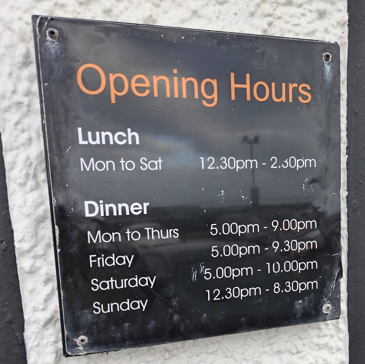 Menu at The Tides Restaurant, Portrush