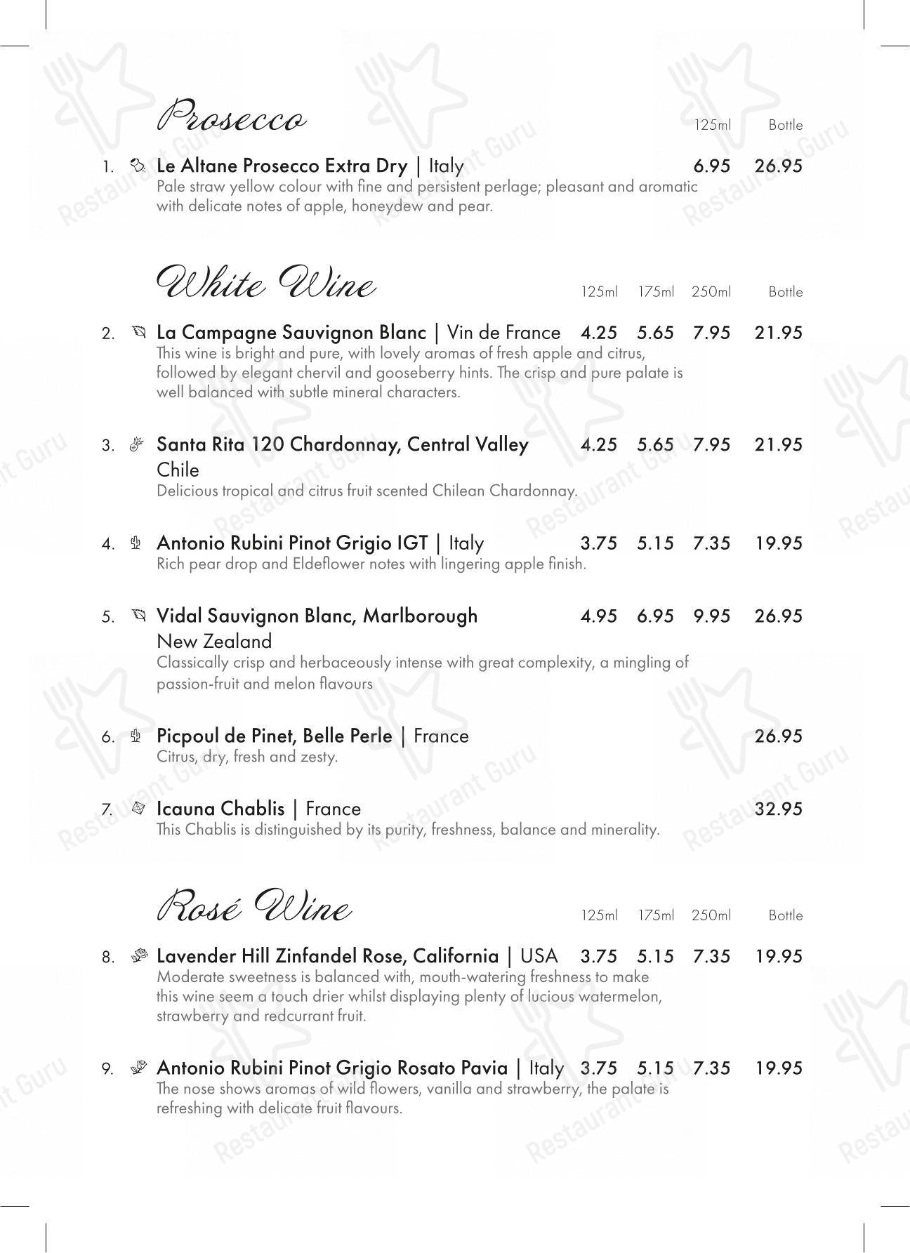 Menu at The Wenlock Arms pub & bar, Wheldrake