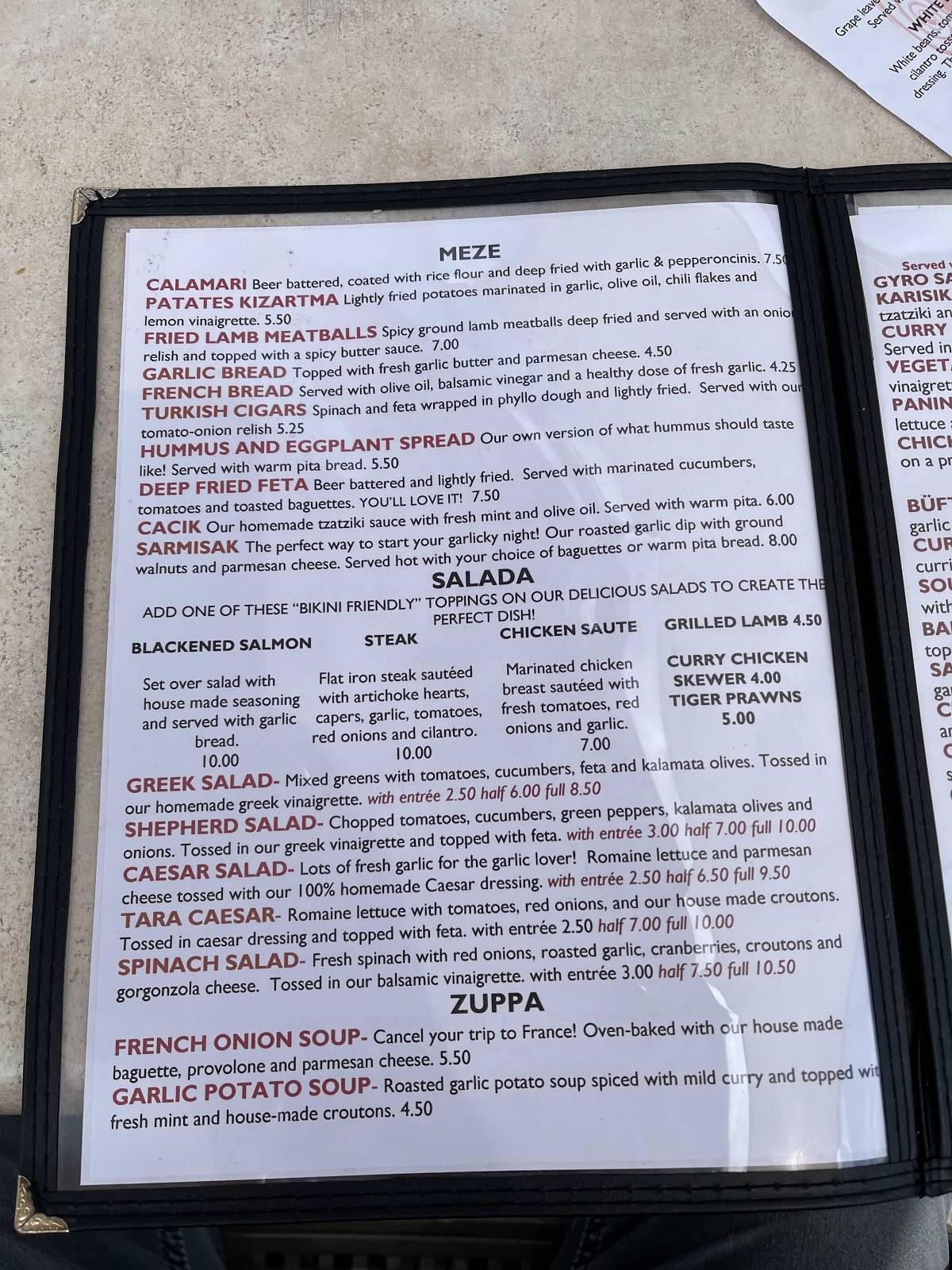 Menu at The White House Grill restaurant, Post Falls