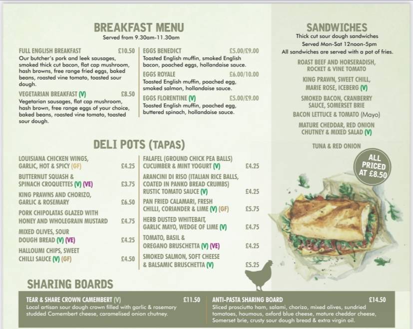 Menu at The Windrush Inn pub & bar, Witney