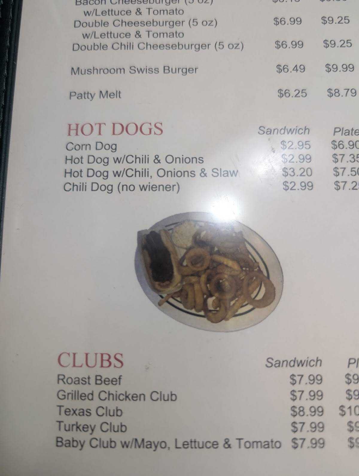 Menu at Theo's Family Restaurant, Greer, SC-101