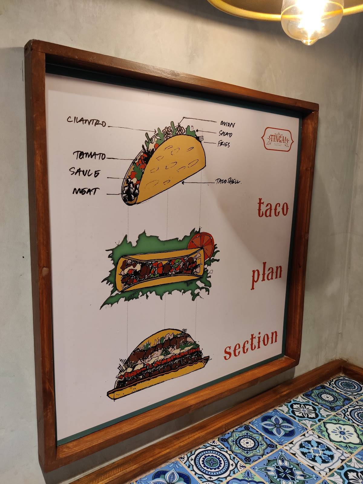 Menu at Tinga, Chennai