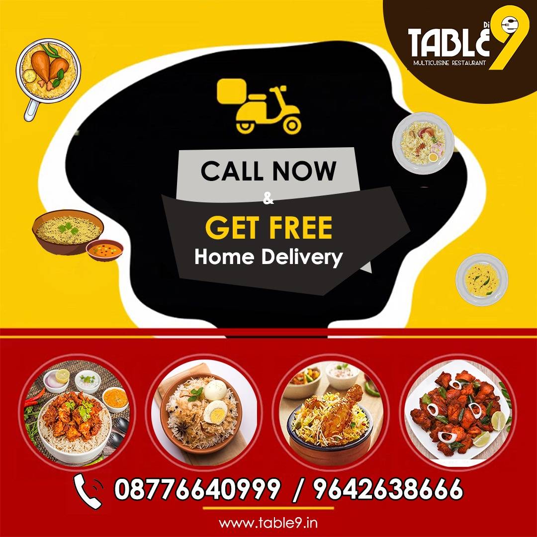 Menu at Di Table 9 Family Restaurant KT Road, Tirupati, Tirupati