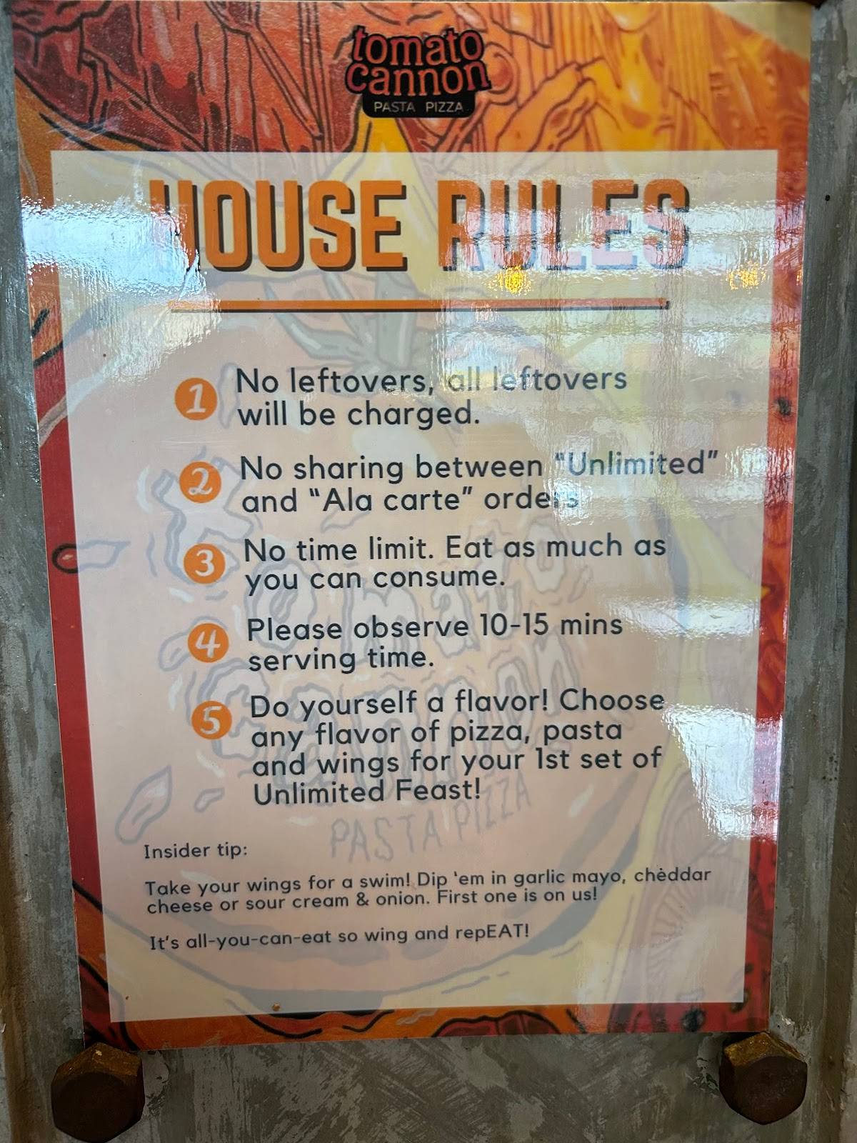Menu at Tomato Cannon - Maginhawa Branch restaurant, Quezon City