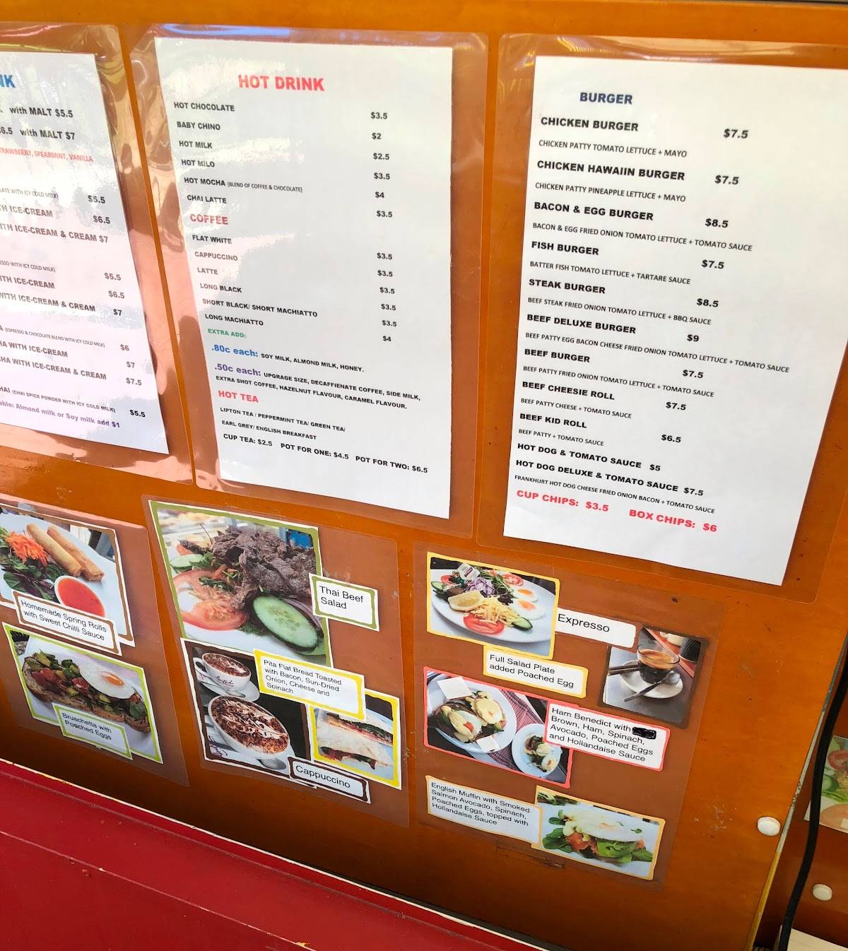 Menu at Tomato Lake Cafe, Kewdale
