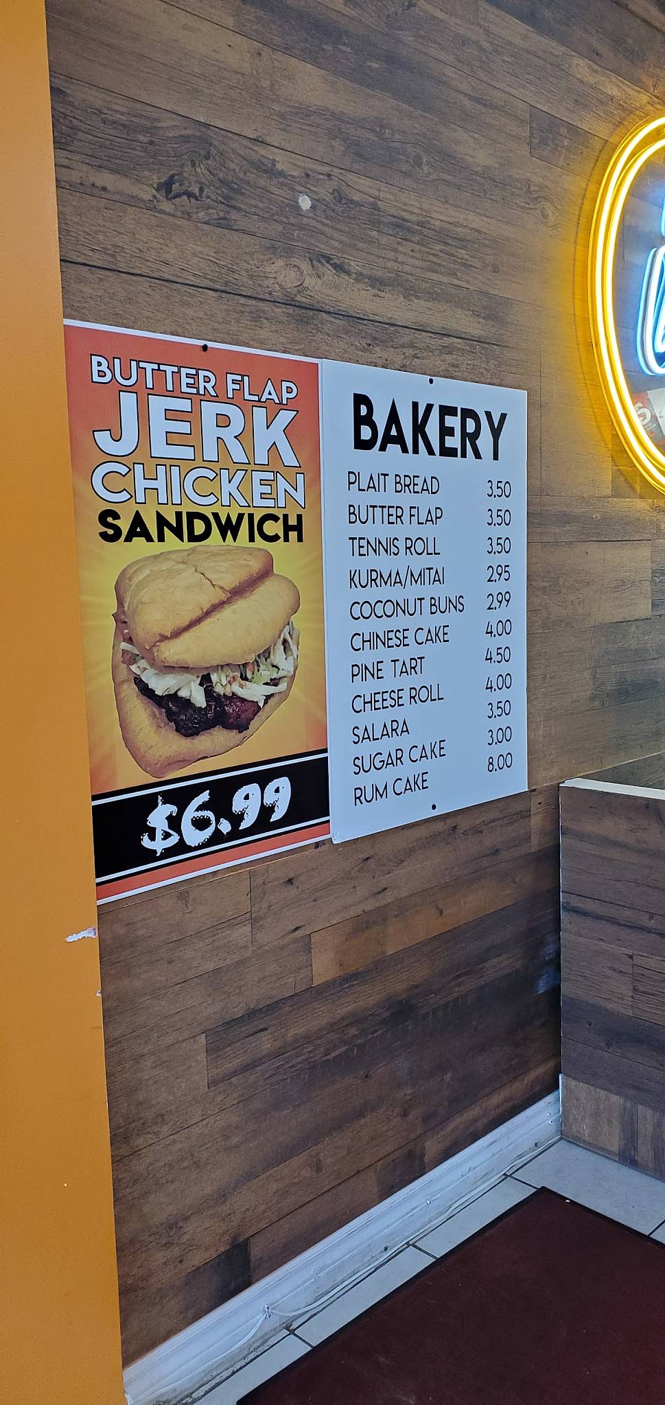 Menu at Inner Circle Caribbean Cuisine restaurant, Toronto