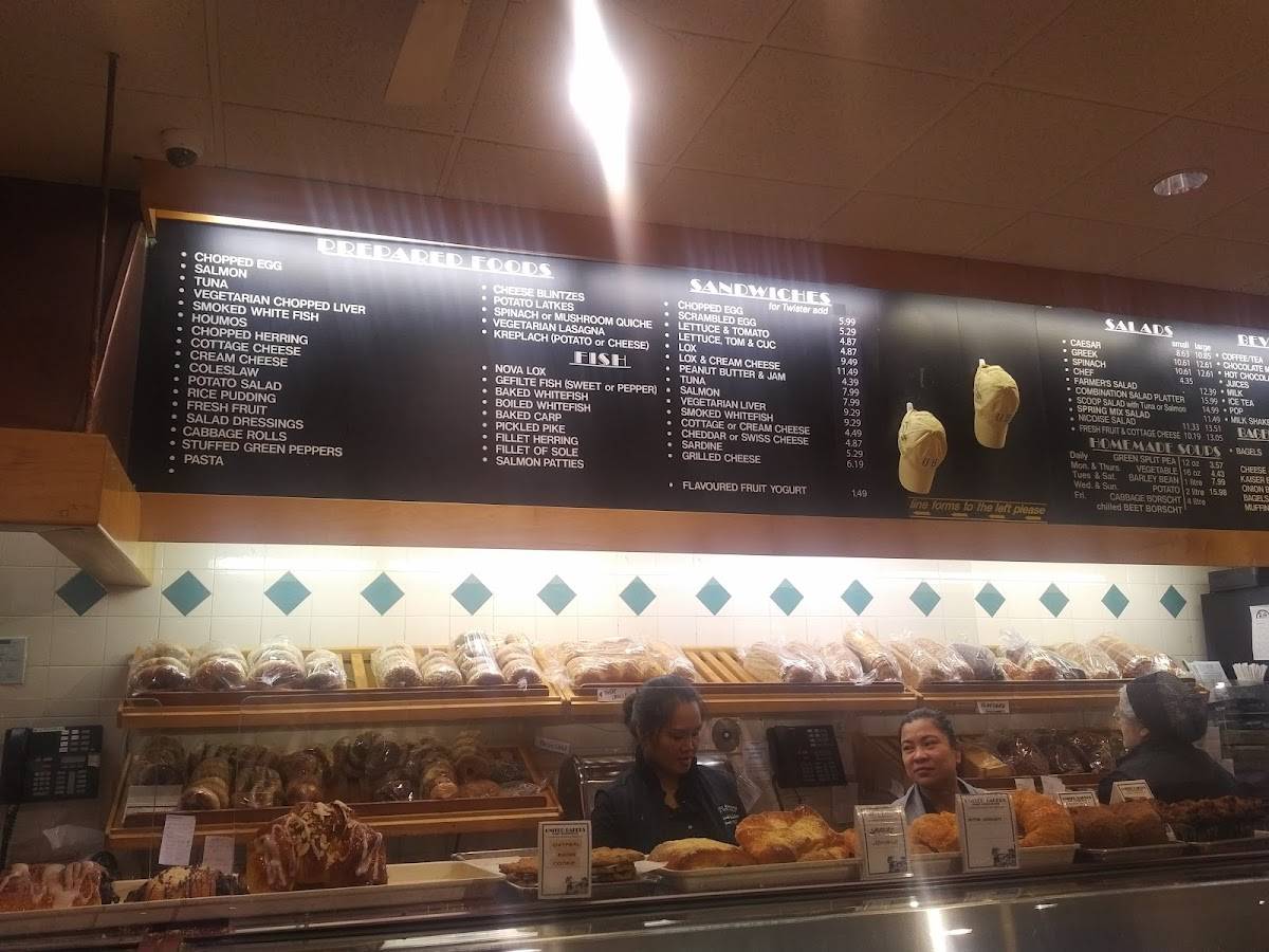 Menu at United Bakers Dairy Restaurant, Toronto