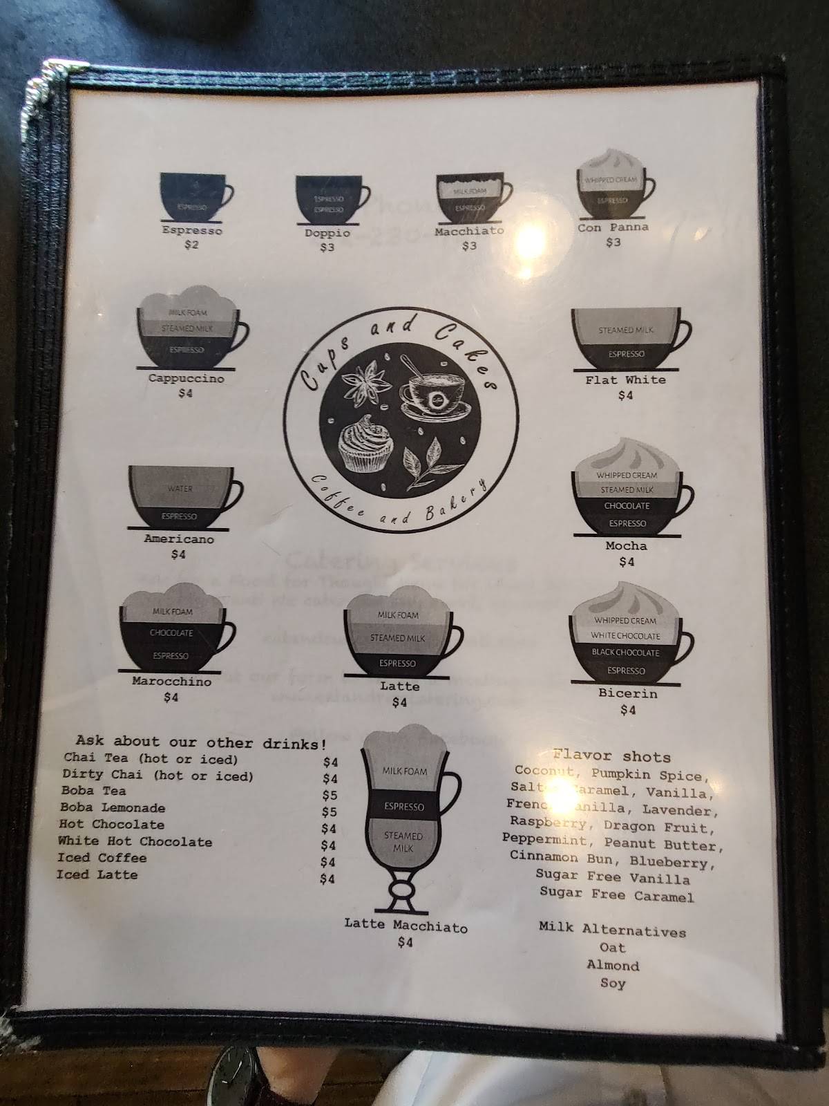 Menu at Tower Cafe, Williamsport