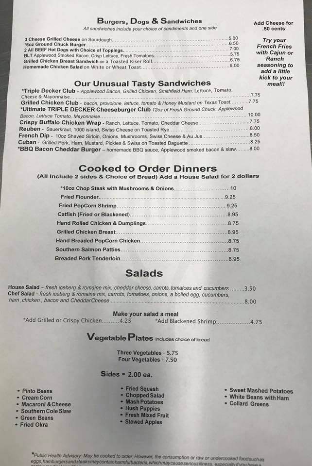 Menu at Towne Centre Diner restaurant, Winston-Salem, NC-109