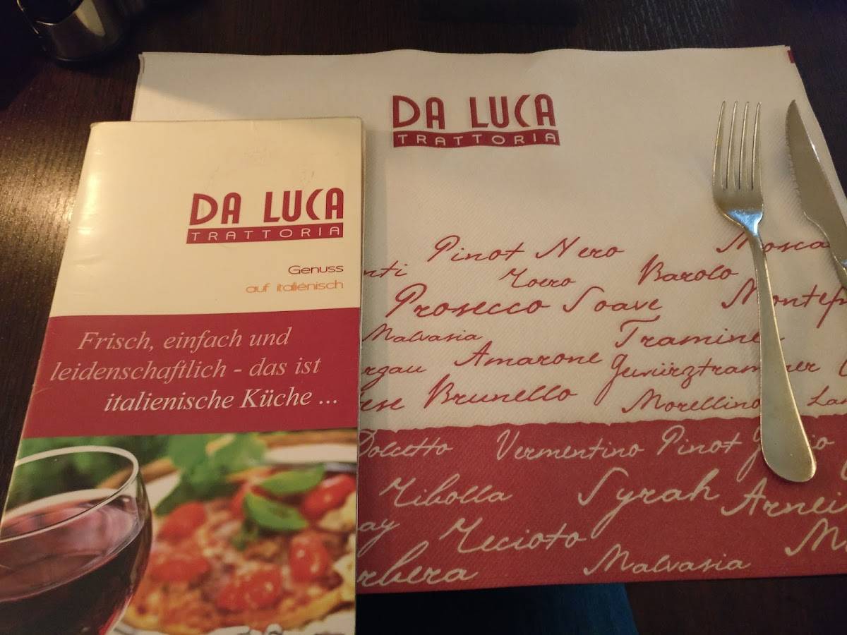 Speisekarte von Trattoria Da Luca restaurant, Halle (Saale)