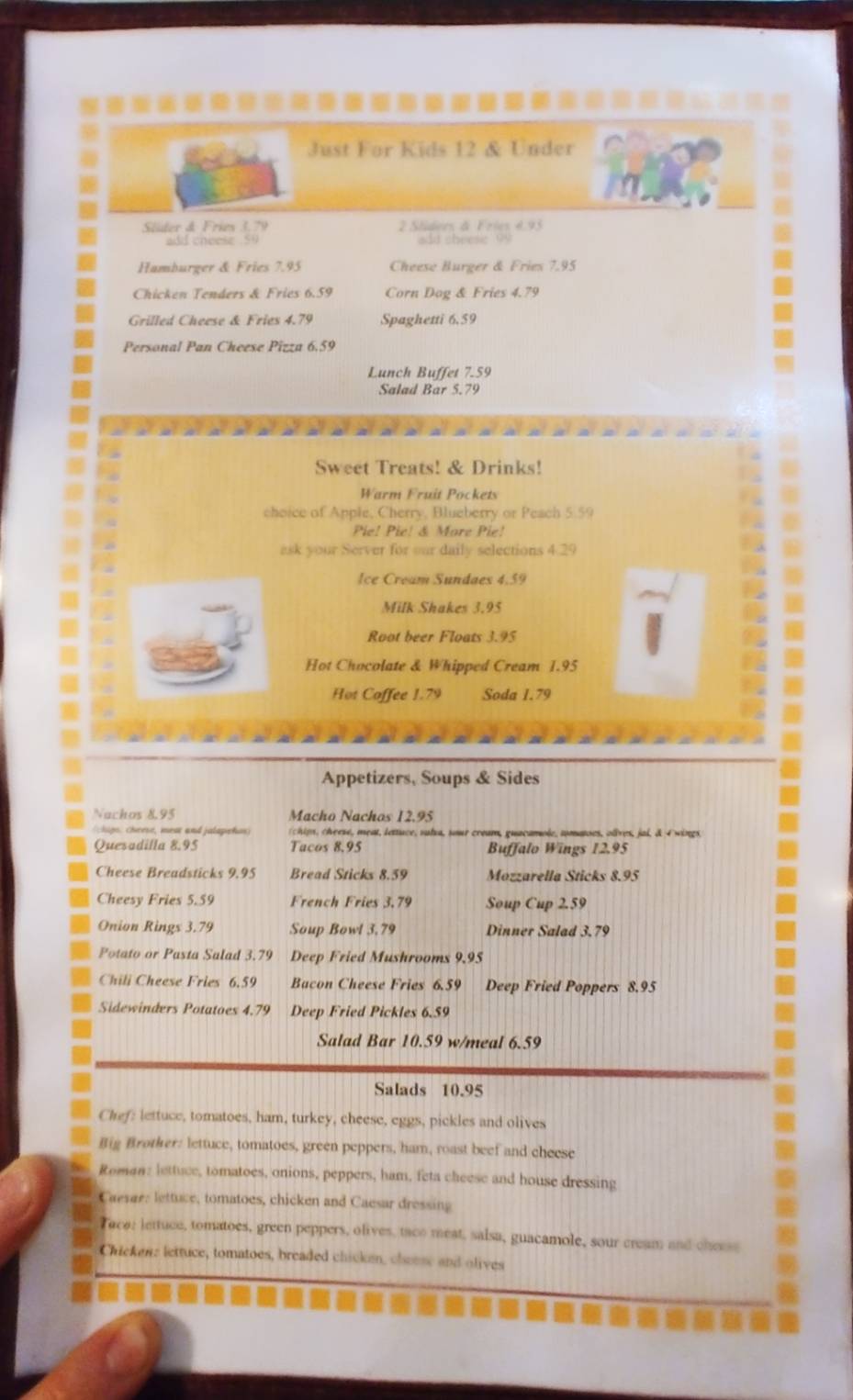 Menu at Tree House Restaurant, Nikiski