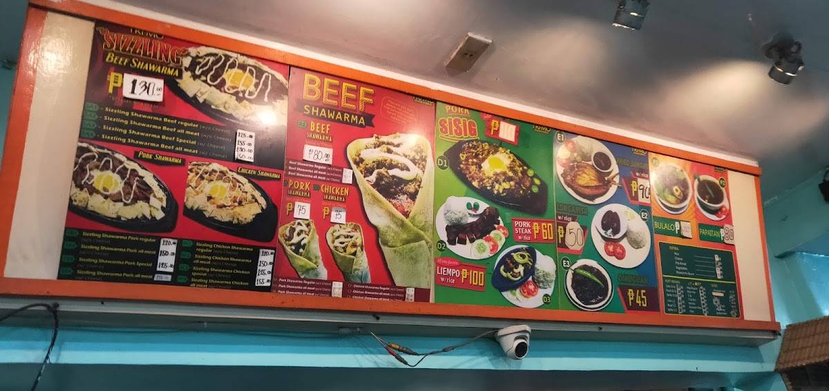 Menu at Tri Mo Shawarma Co. restaurant, Quezon City