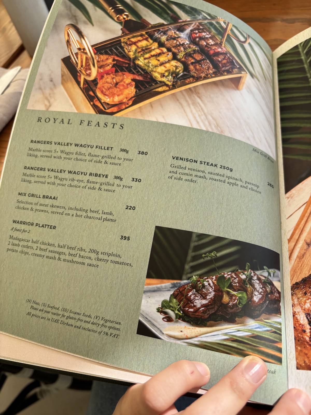 Menu at Tribes Dubai Mall restaurant, Dubai, Level 2