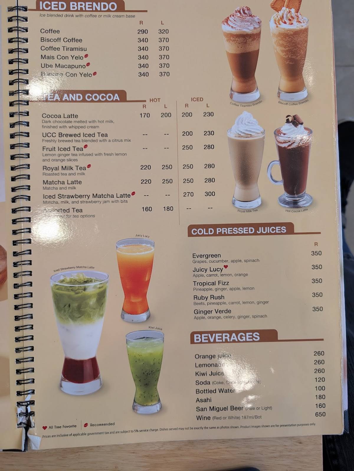 Menu at UCC Alabang Westgate restaurant, Muntinlupa