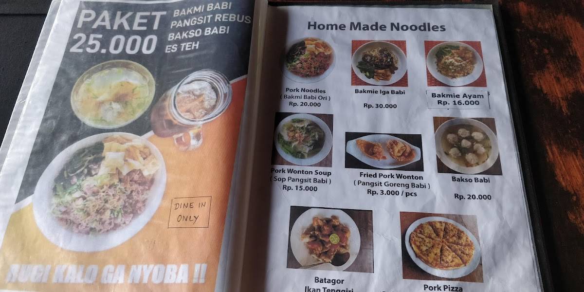 Menu at Warung D'Atas Grill & BBQ, Ubud, Jl. Gn. Sari No.777