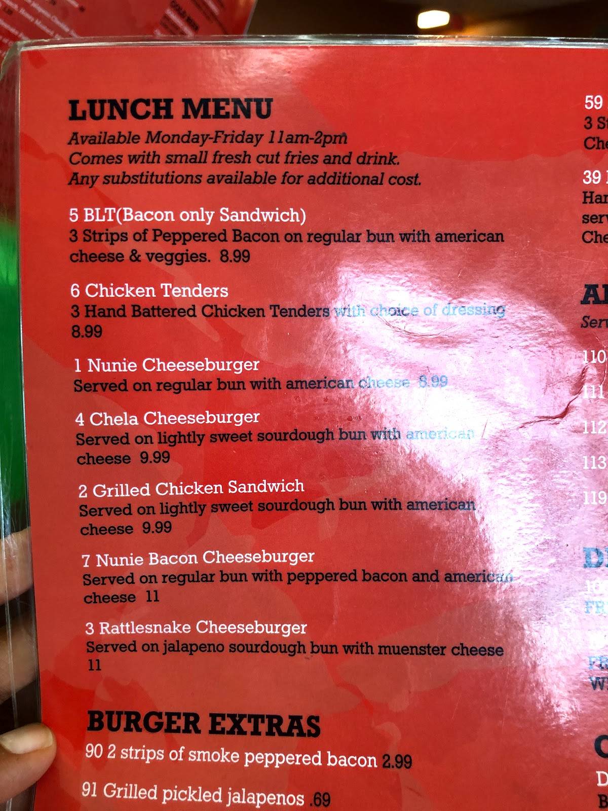 Menu at Uncle Tony's Cafe, Spring, 314 Sawdust Rd #108