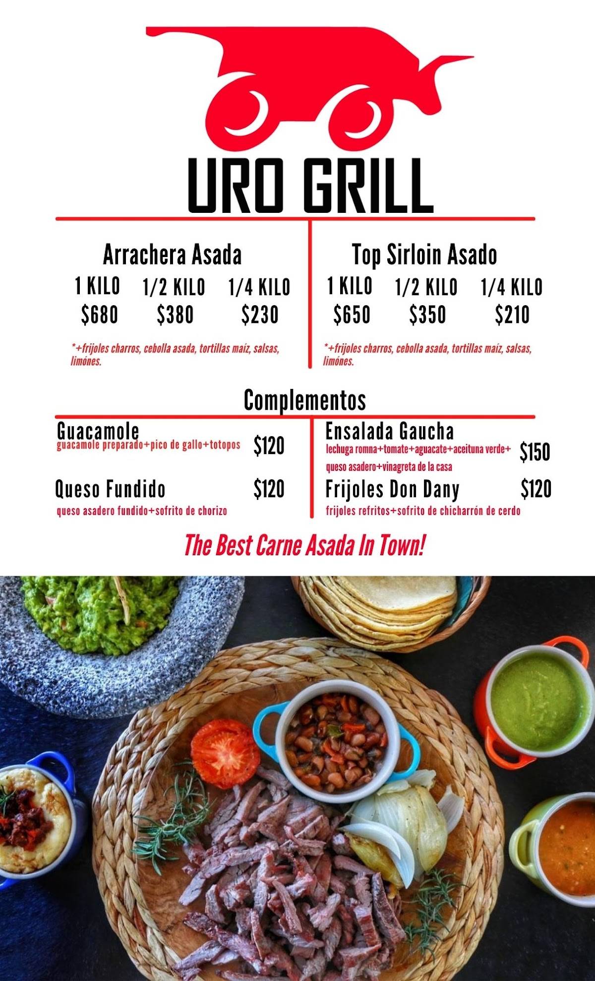Carta del restaurante Uro Grill, Monterrey