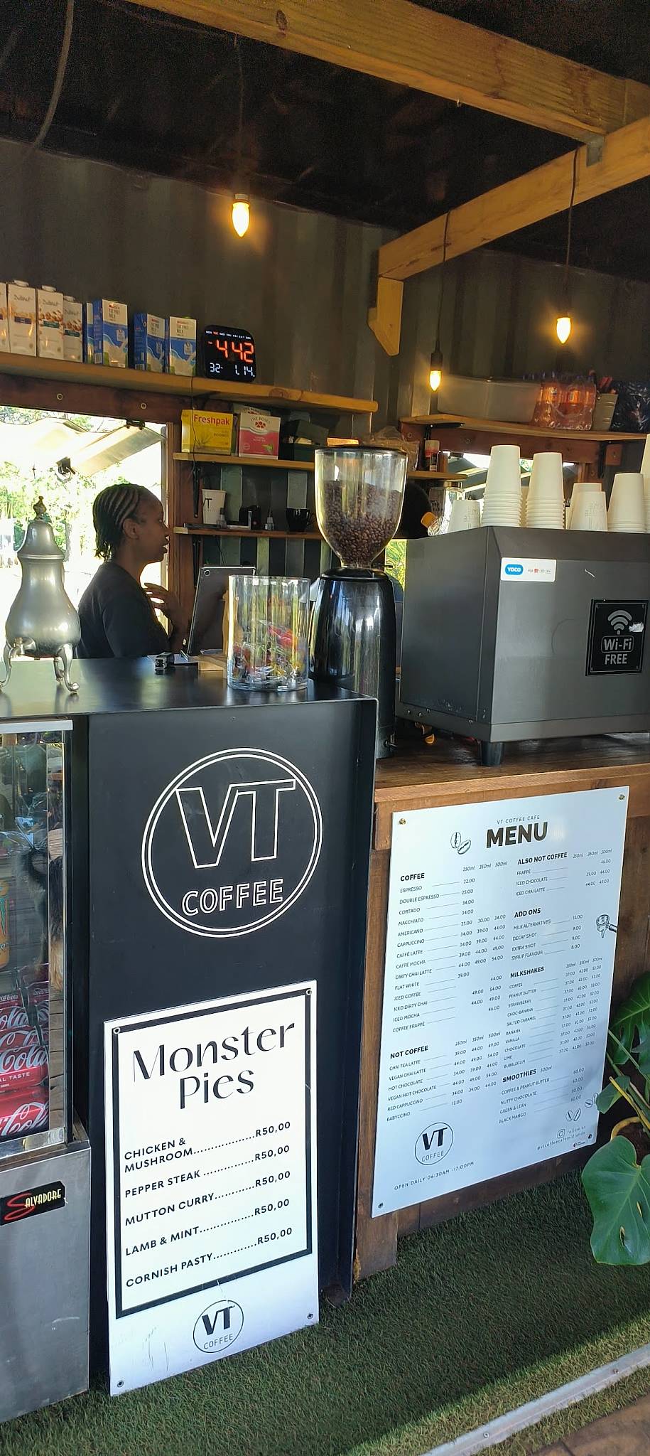Menu at VT Coffee Café - Midlands, Howick