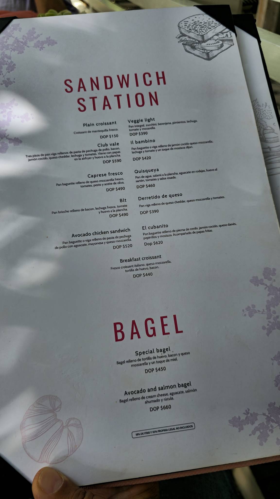 Menu at Vale Valentina restaurant, Punta Cana, Edificio VI Jardines de ...