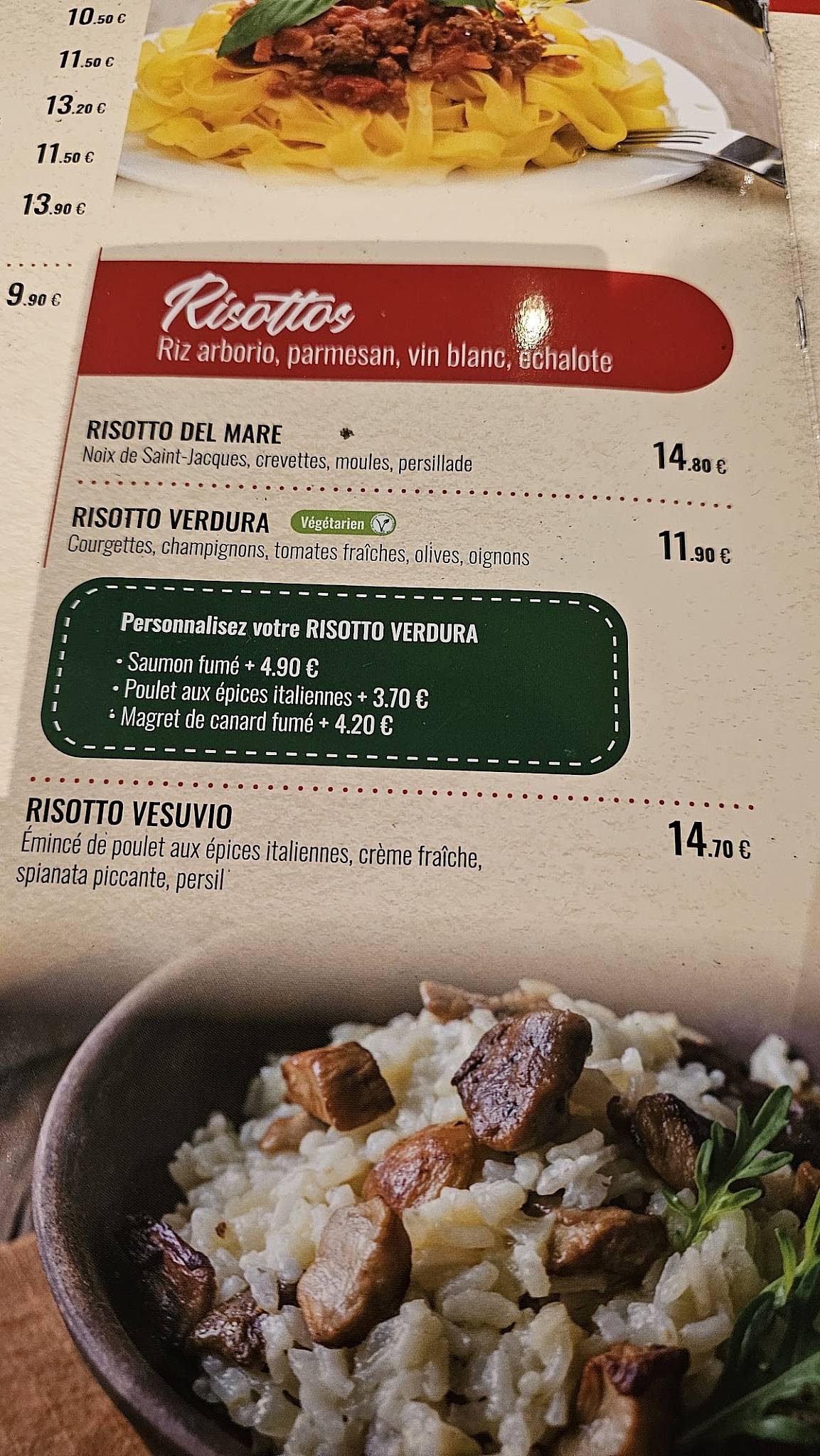 Menu au LA COMEDIE restaurant, Vendôme