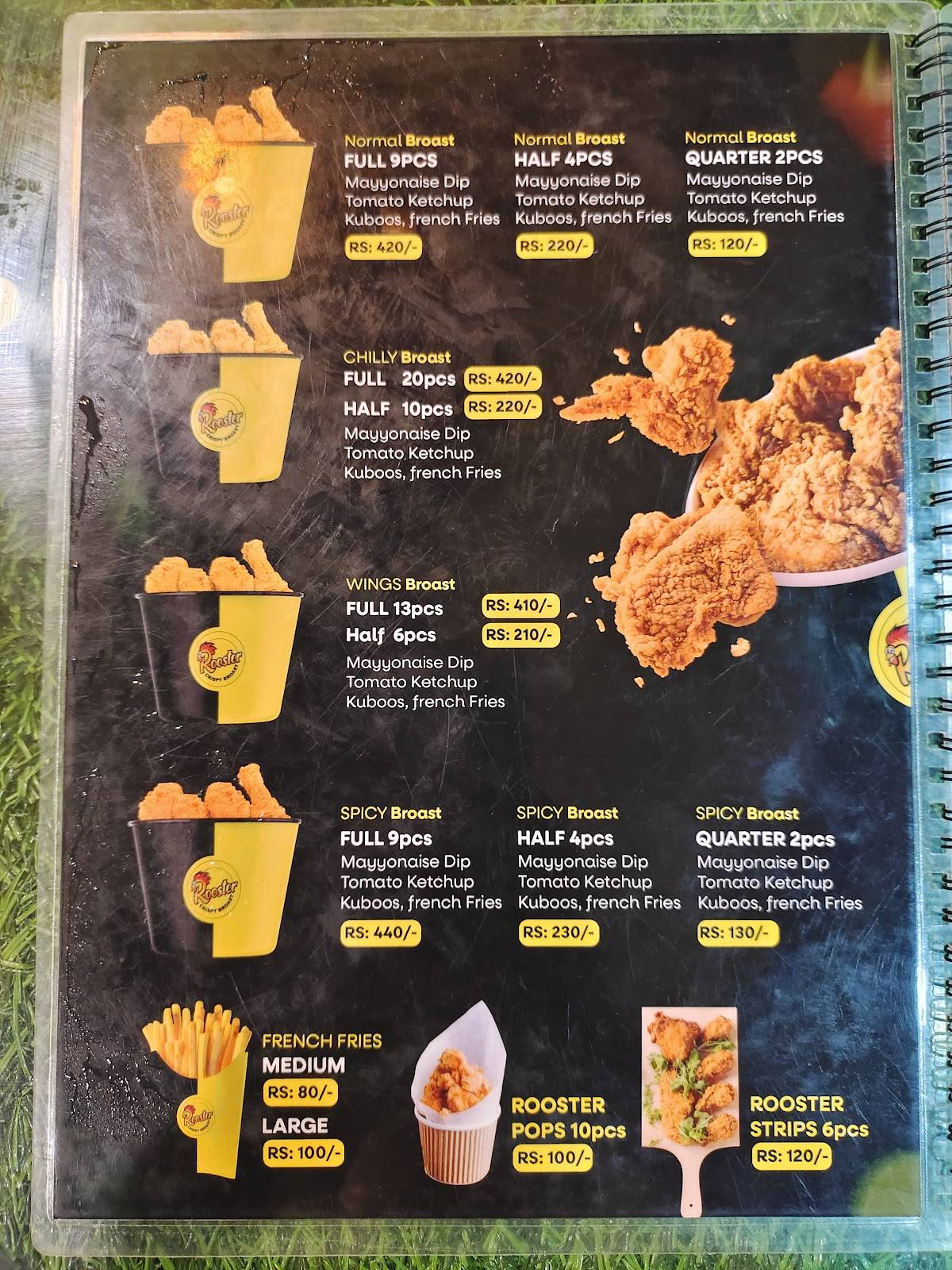 Menu at ROOSTER CRISPY BROAST VENGARA, Vengara