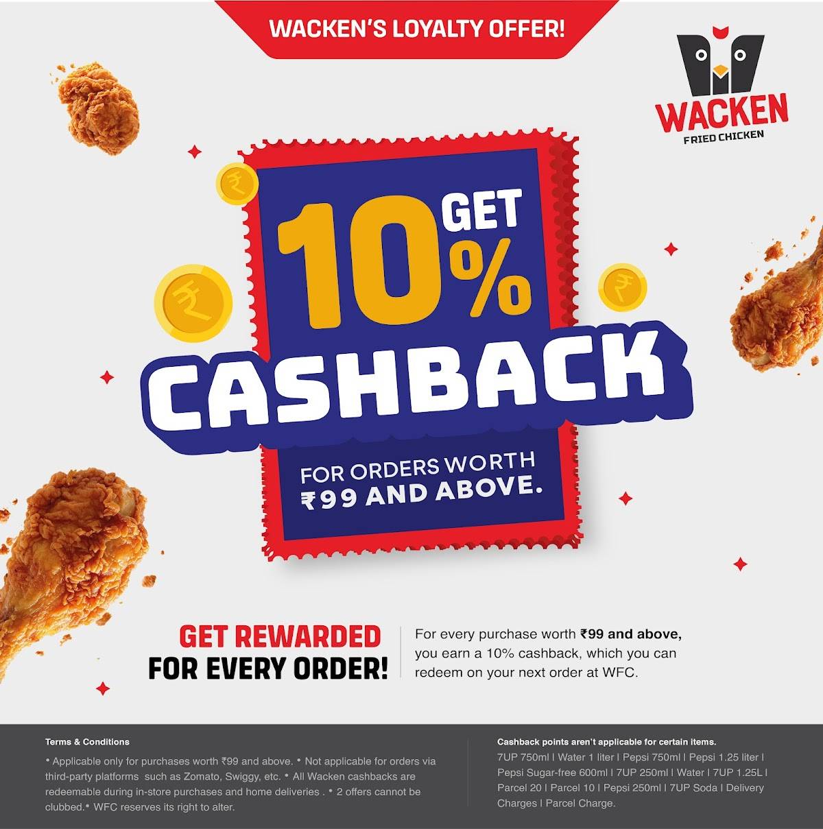 Menu at Wacken Fried Chicken Thiruvalla, Thiruvalla