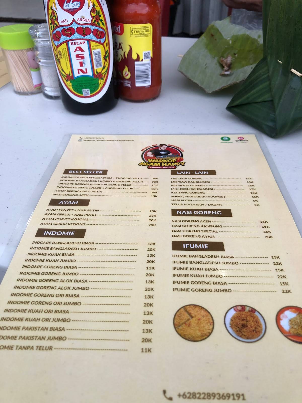 Menu at Warkop Agem Medan Spesial Mie Bangladesh Cabang Batam ...