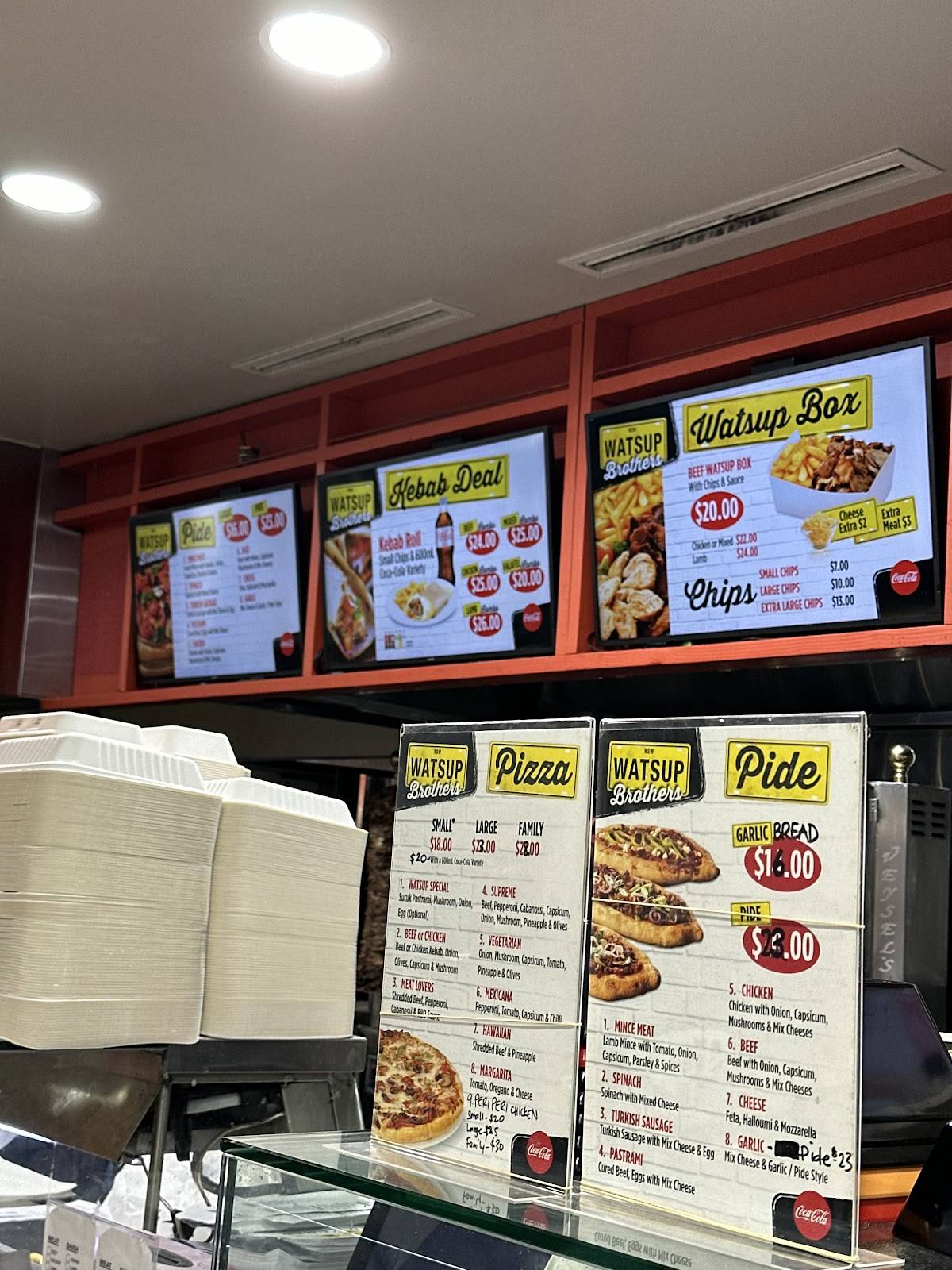 Menu at Watsup Brothers Gregory Hills fast food, Gledswood Hills, 13/1 ...