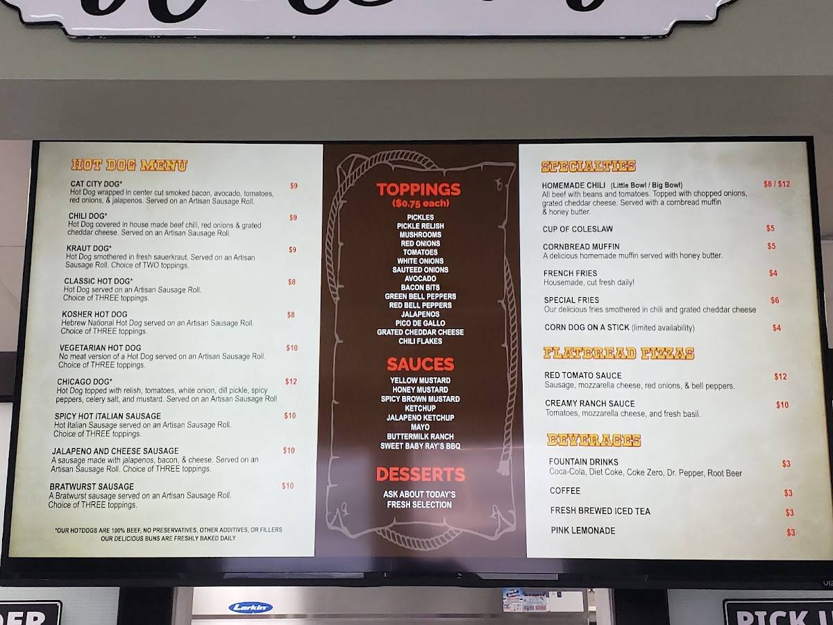 Menu at Weenee Roadhouse restaurant, Cathedral City