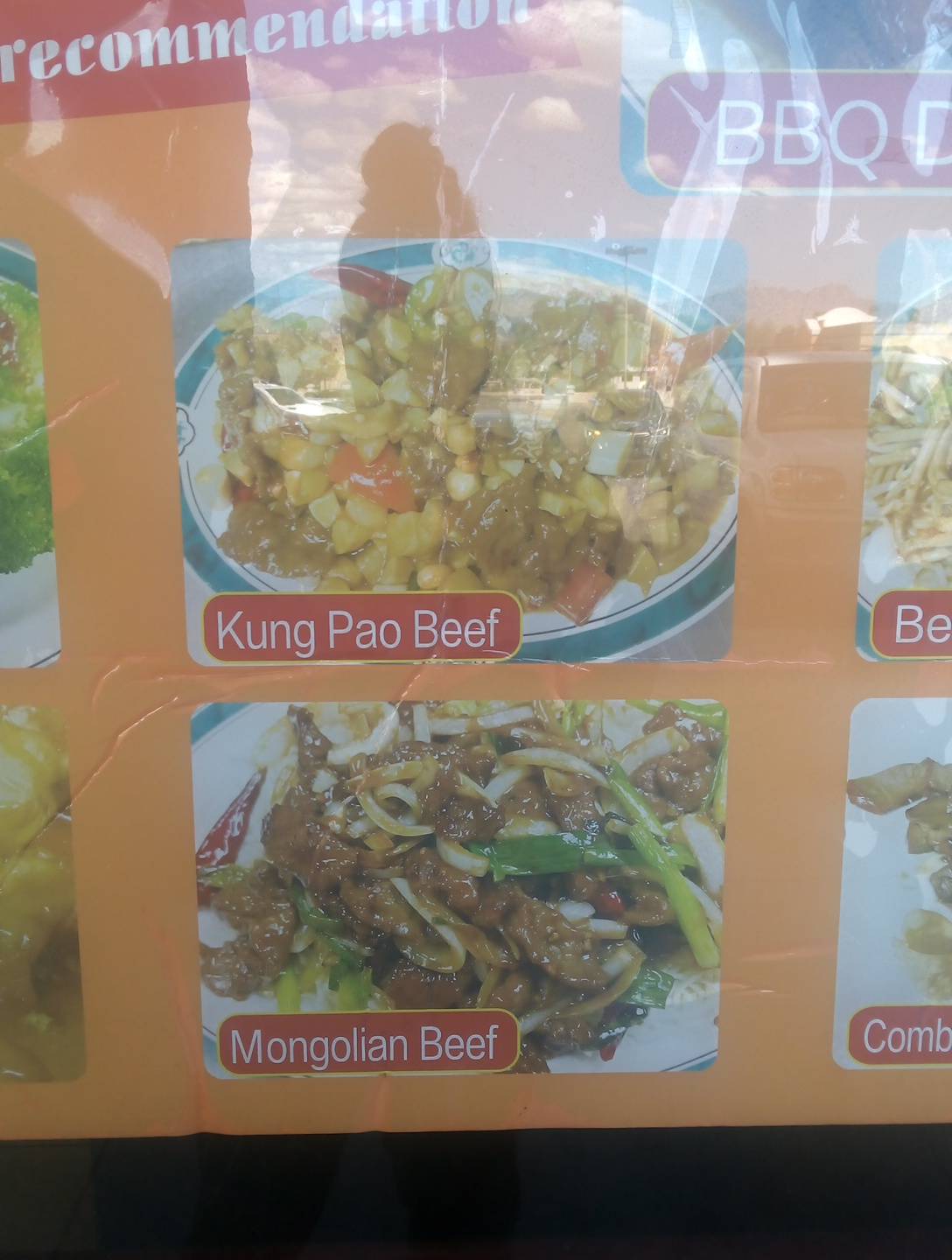Menu at Wei Asian Café restaurant, Tucson