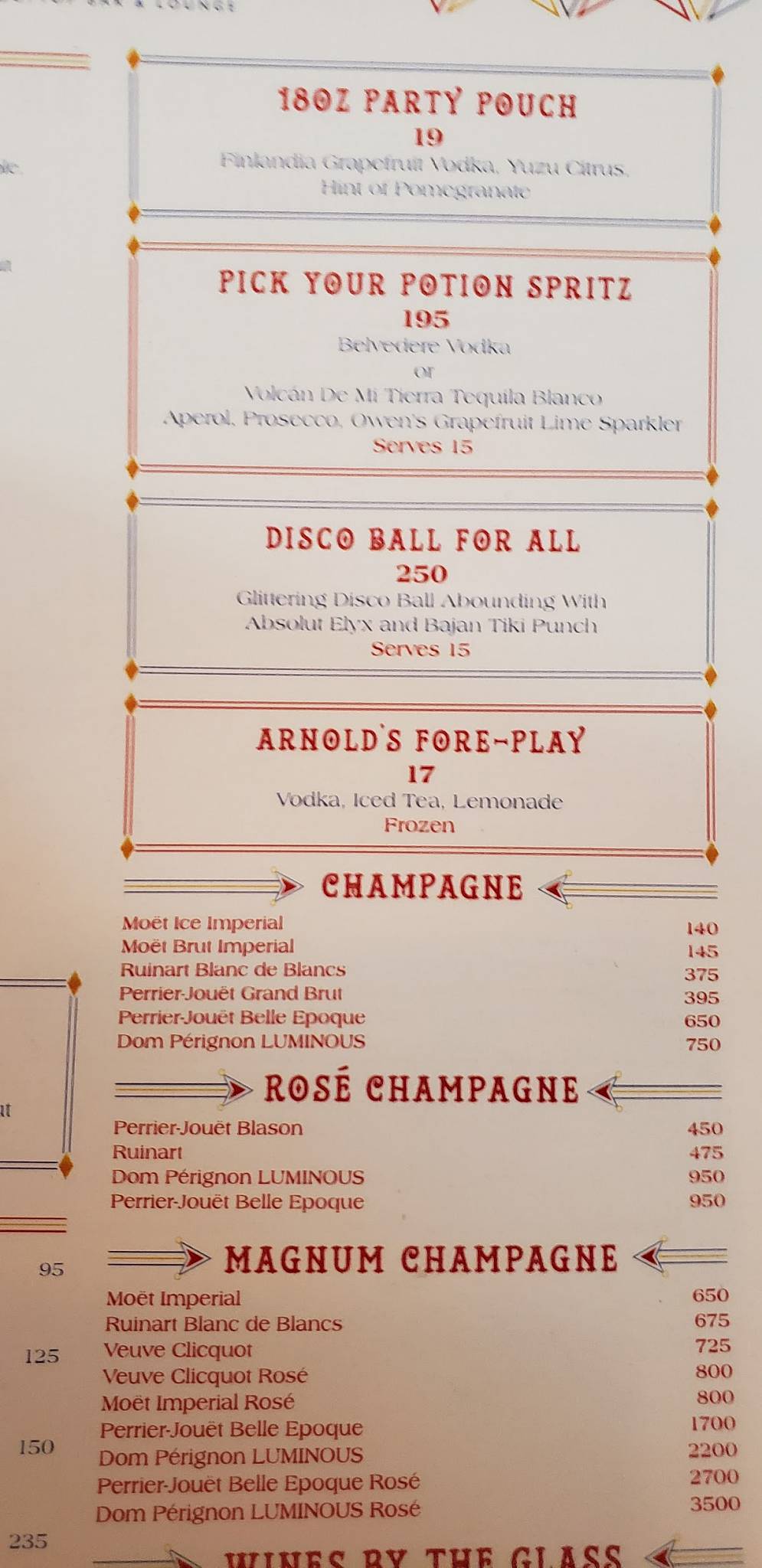 Menu at Magic Hour Rooftop Bar & Lounge, West New York