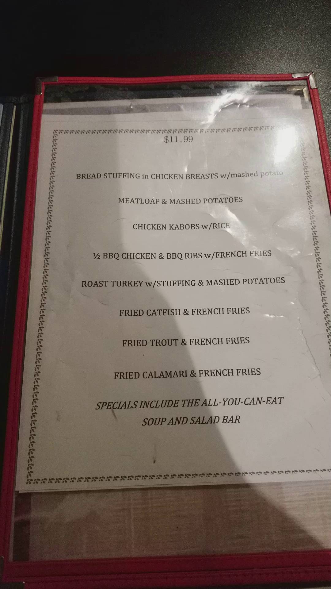 Menu at Windsor Inn Crab House restaurant, Milford Mill