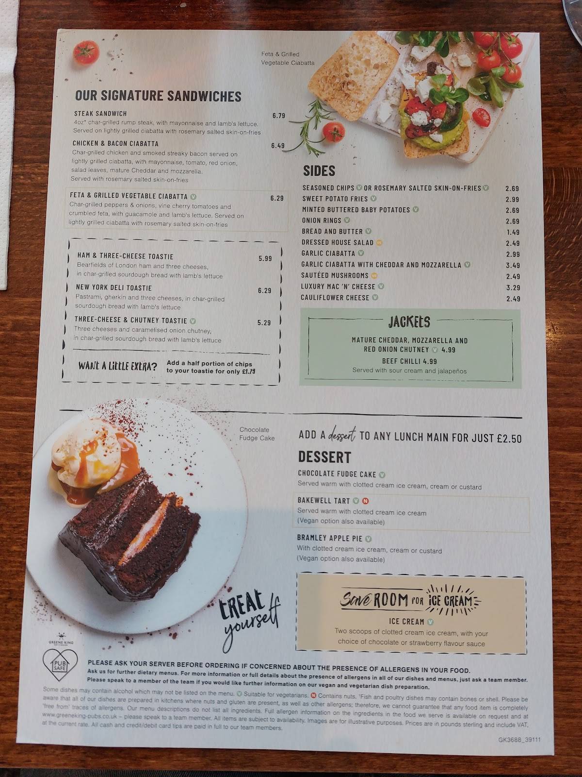 Menu at Winning Post - Pub & Grill, Twickenham, Chertsey Rd