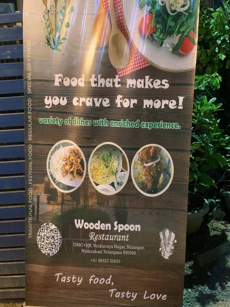 Menu at Wooden Spoon, Hyderabad