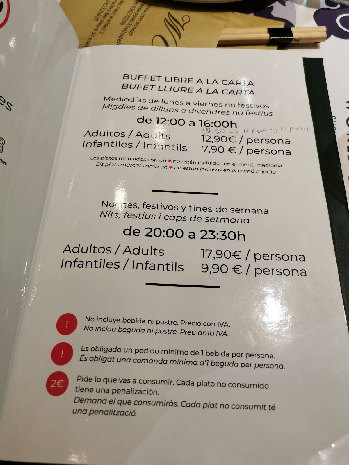 Carta del restaurante Worldeli Sushi & Grill MATARÓ, Mataró