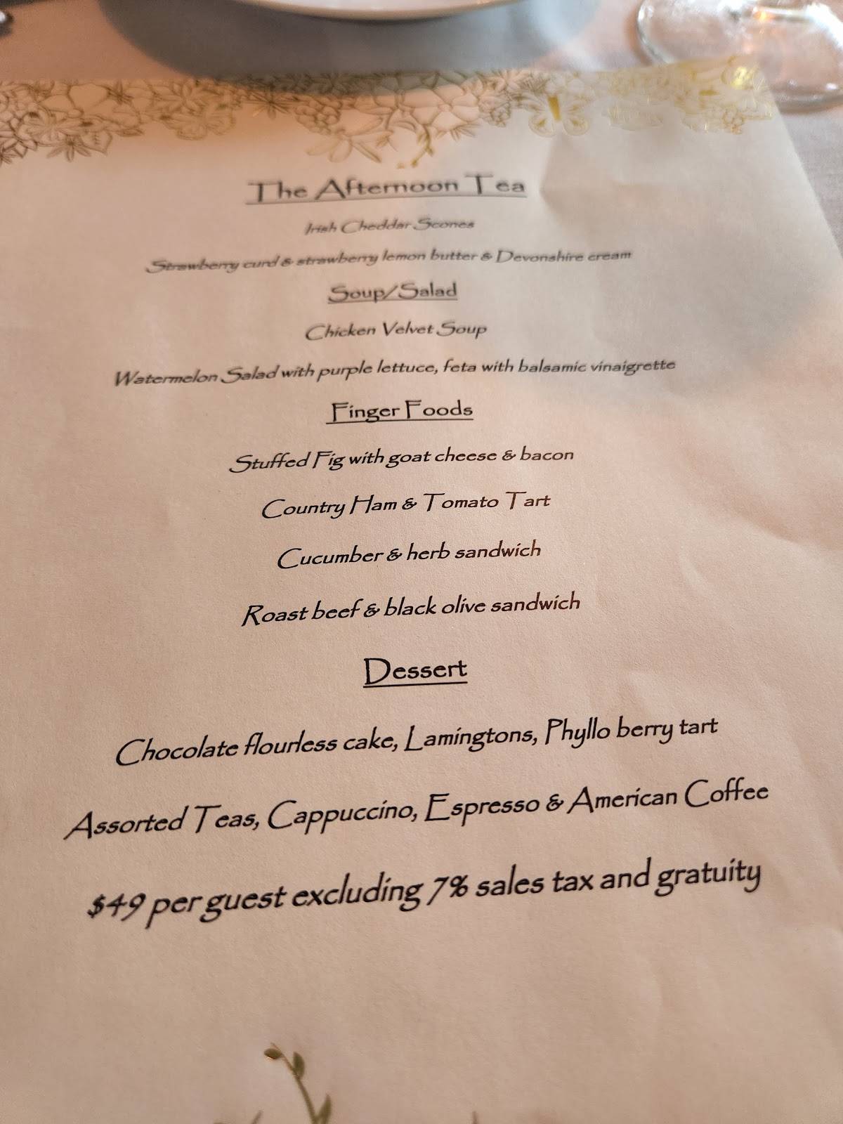 Menu at Yellow Dog Cafe, Malabar