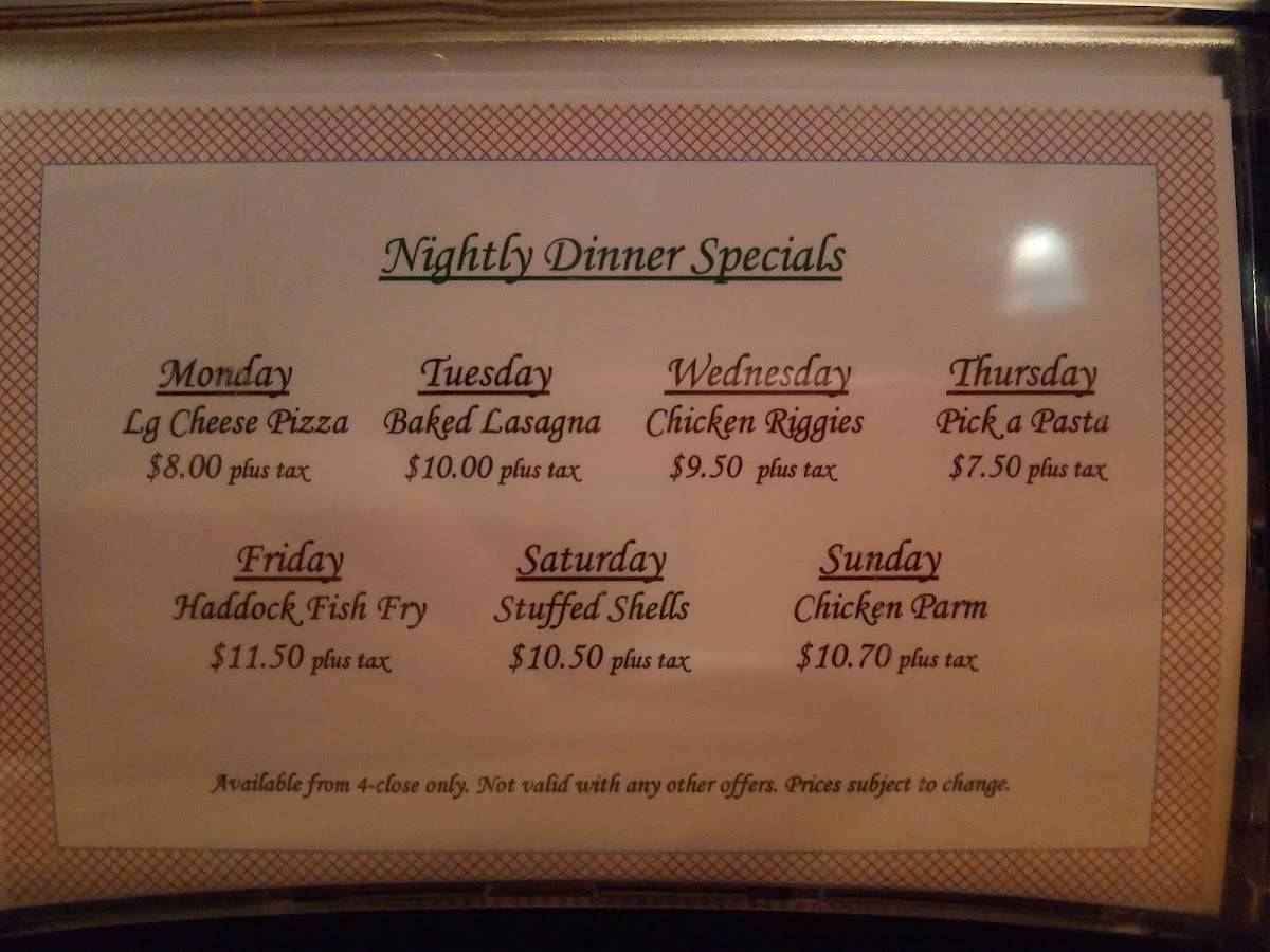 Menu at Yetty's Pizza pizzeria, Herkimer