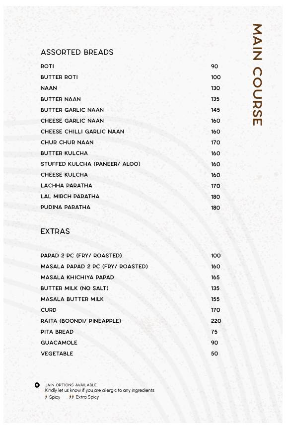 Menu at ZERO The restaurant, Surat