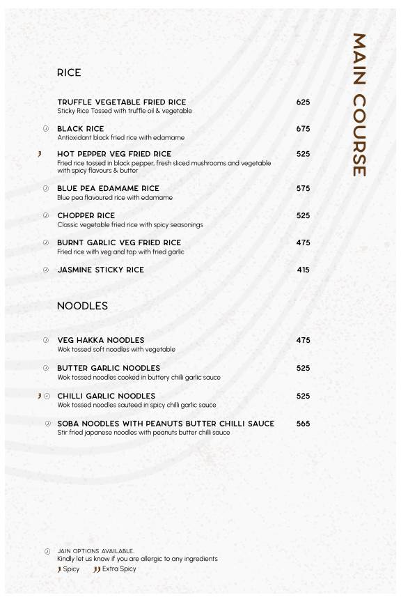 Menu at ZERO The restaurant, Surat