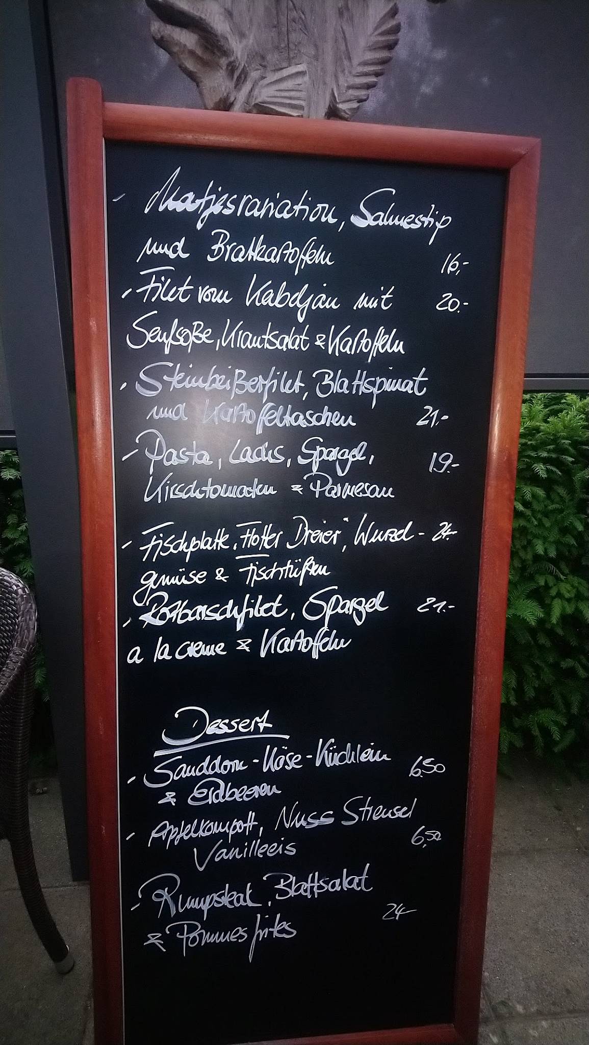 Menu at Zum Smutje - Zinnowitz restaurant, Zinnowitz, Vinetastraße 5A