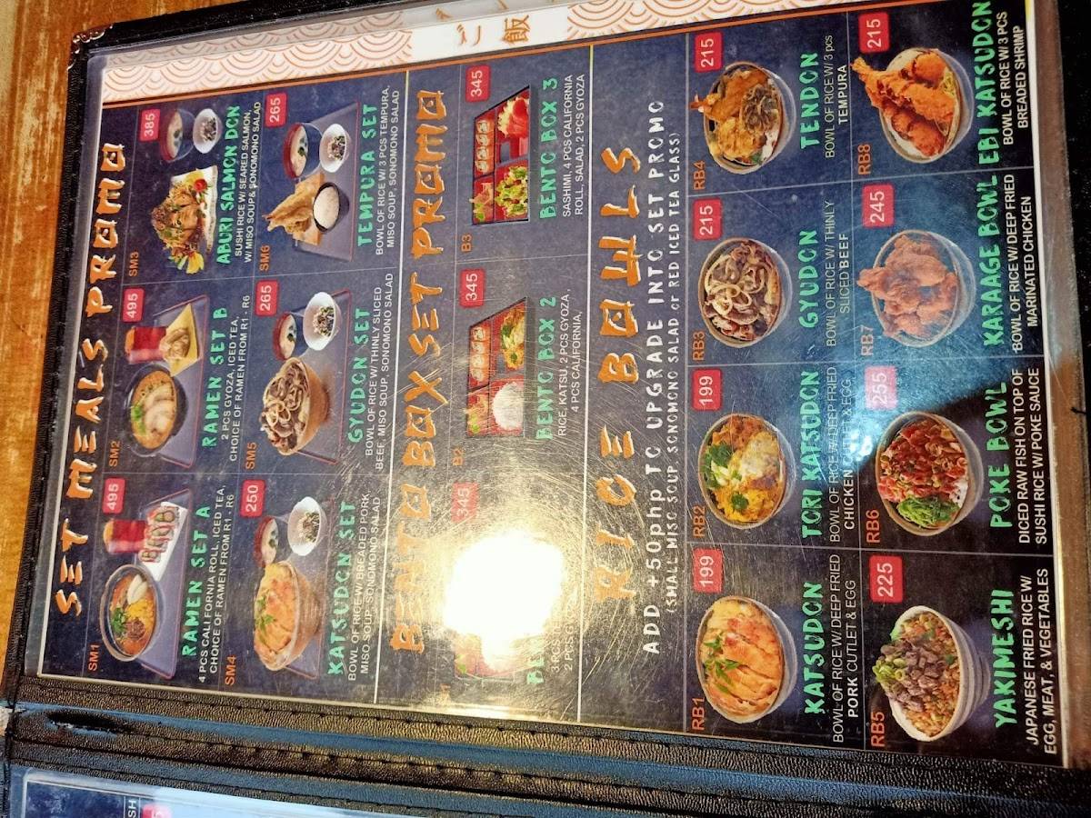 Menu at Zushi Me Lake View, Tagaytay restaurant, Tagaytay