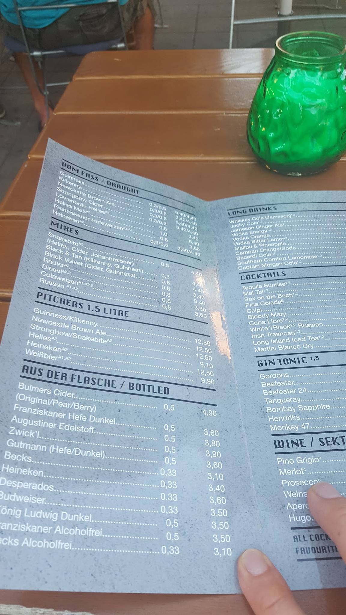 Speisekarte von Dubliner Irish Pub, Nürnberg, Königstraße 59