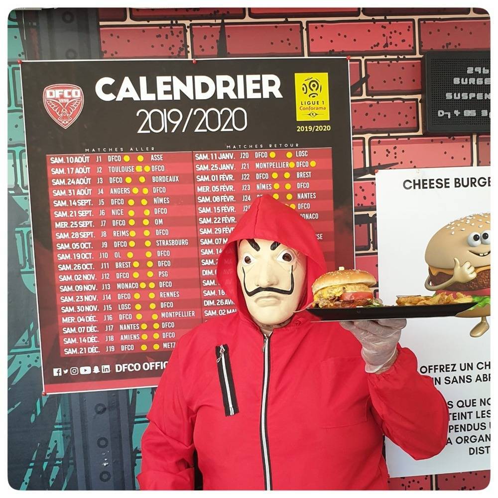 Menu au la casa del burger restaurant, Dijon