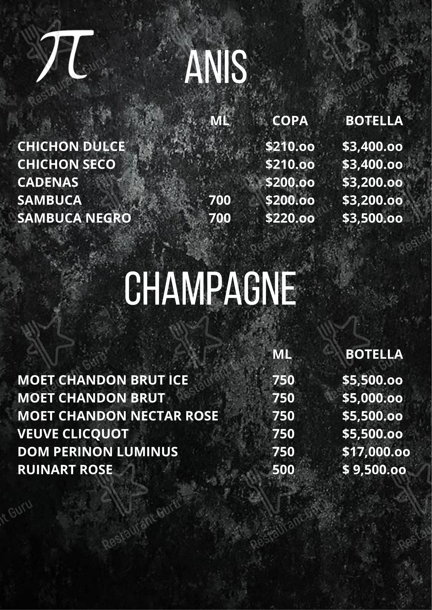 Carta de Barbaro Club House, Ciudad de México