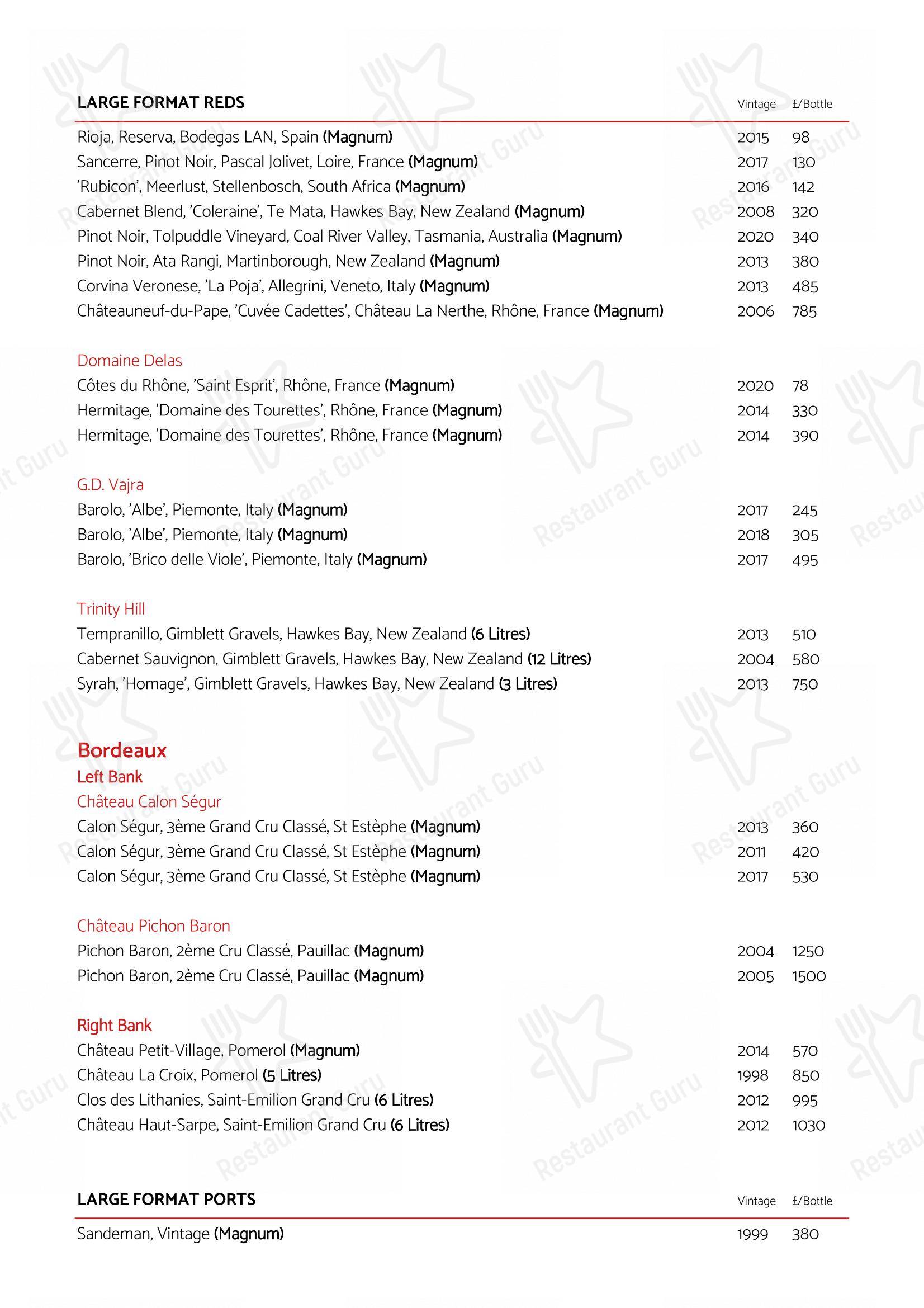 Menu at Bleeding Heart Bistro pub & bar, London, 7 Bleeding Heart Yard