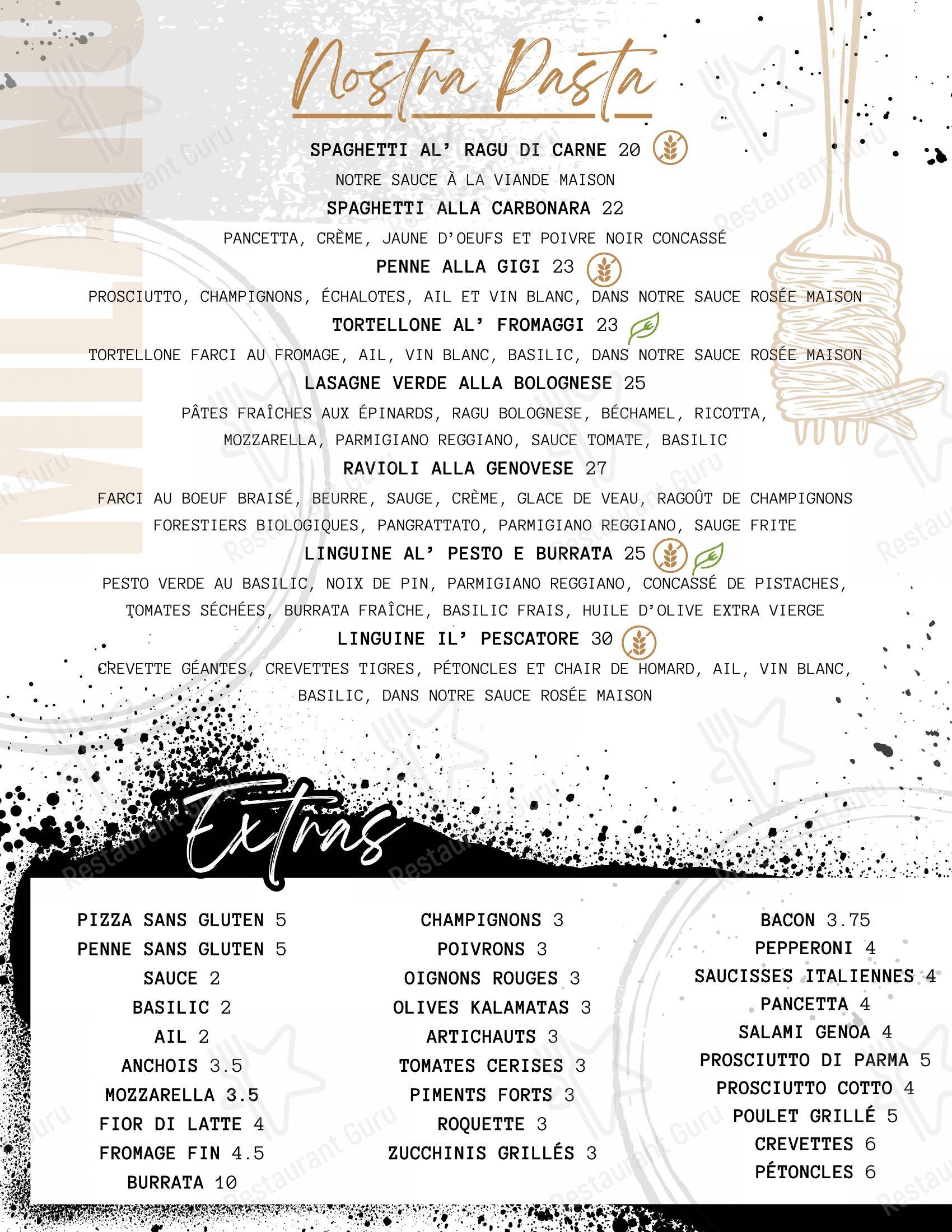 Menu au Restaurant Le Four De Saint-Eustache, Saint-Eustache