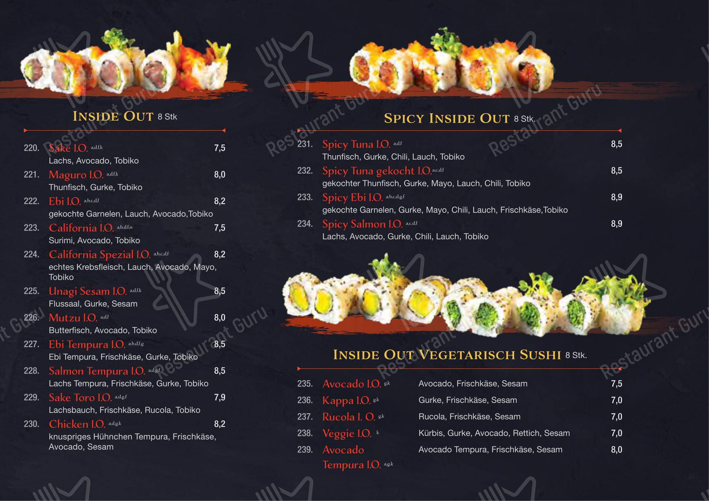 Carta de Miss Hoi An – Asian Restaurant, Landau an der Isar