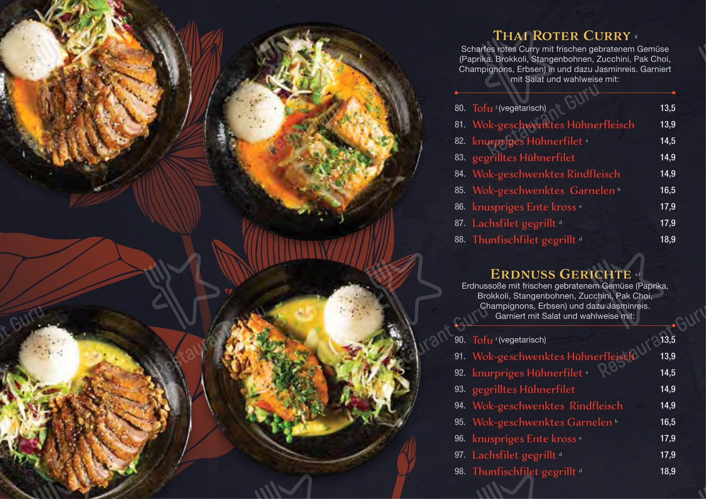 Carta de Miss Hoi An – Asian Restaurant, Landau an der Isar