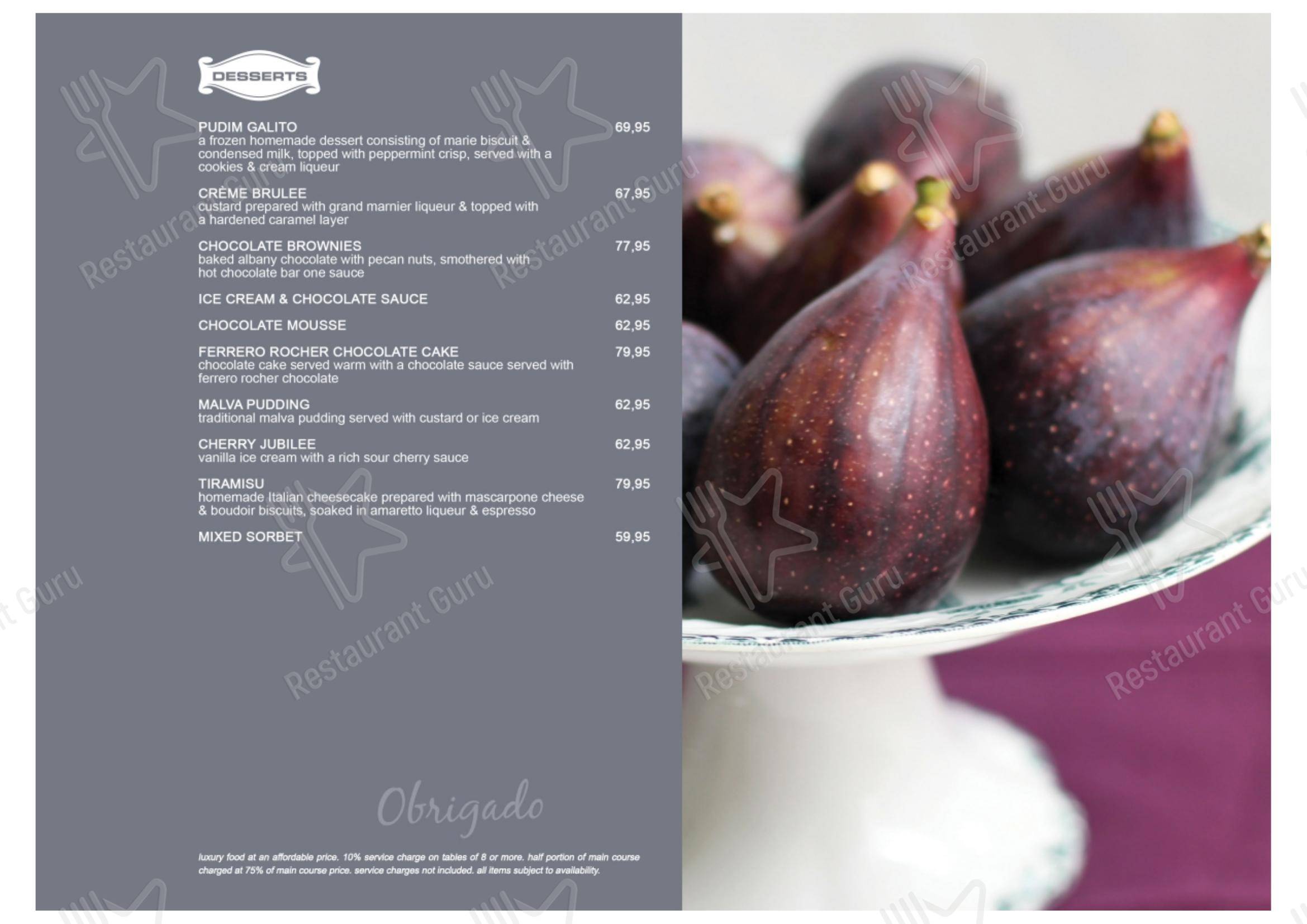 Menu at O'Galito - Centurion Mall restaurant, Centurion, Heuwel Rd