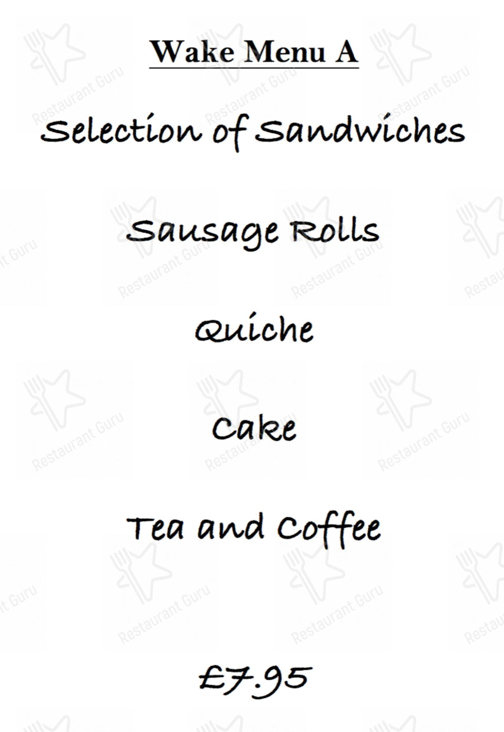 Menu at Ye Olde Smokey House pub & bar, Paignton